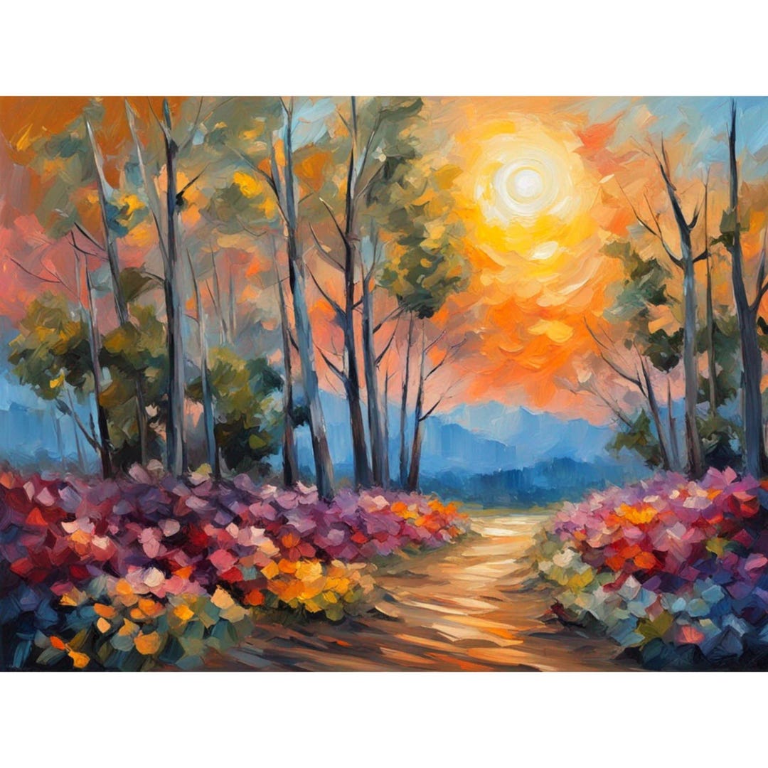 Landscape Painting Colorado Original Art Pine Tree Impasto Oil Painting ...