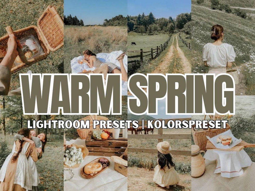 5 WARM SPRING Lightroom Presets for Mobile and Desktop - Etsy