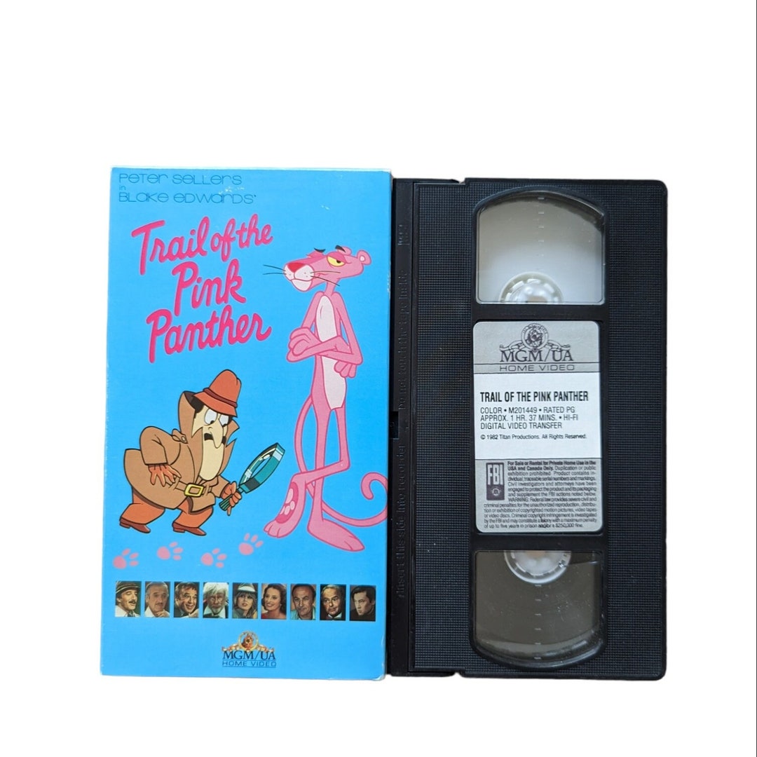 The Trail of the Pink Panther VHS Peter Sellers 1982 MGM Rare Artwork ...