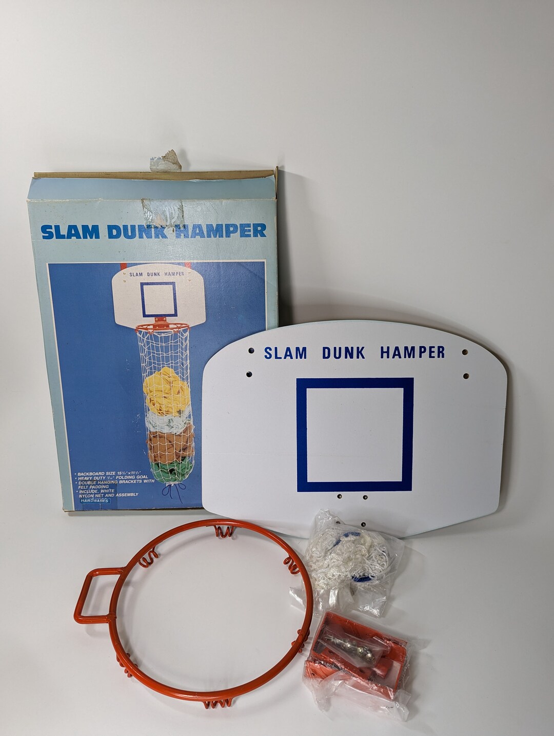 Vintage Slam Dunk Laundry Hamper Basketball Over the Door or - Etsy