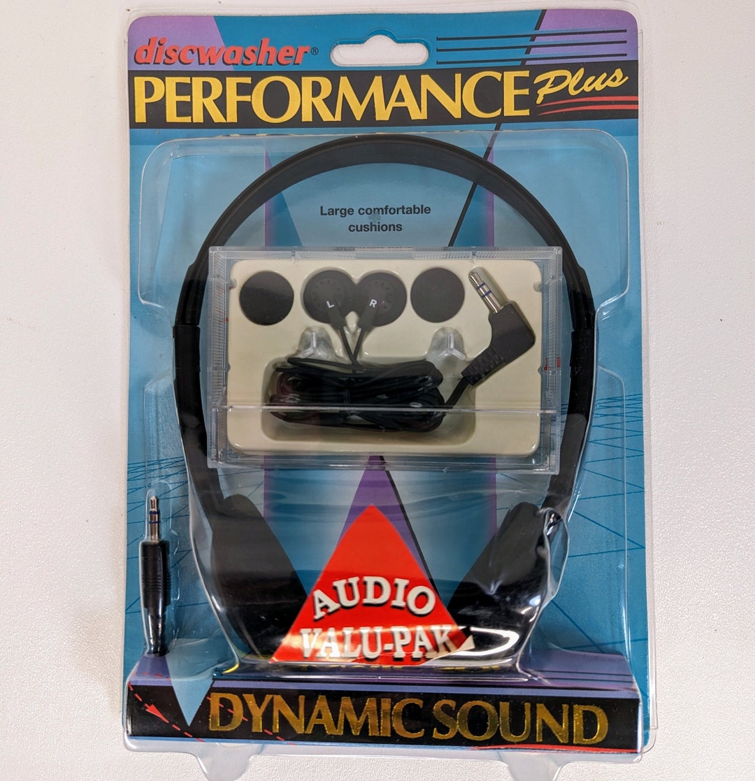 Vintage Discwasher Headphones 90s in Original Package on Ear / in Ear ...