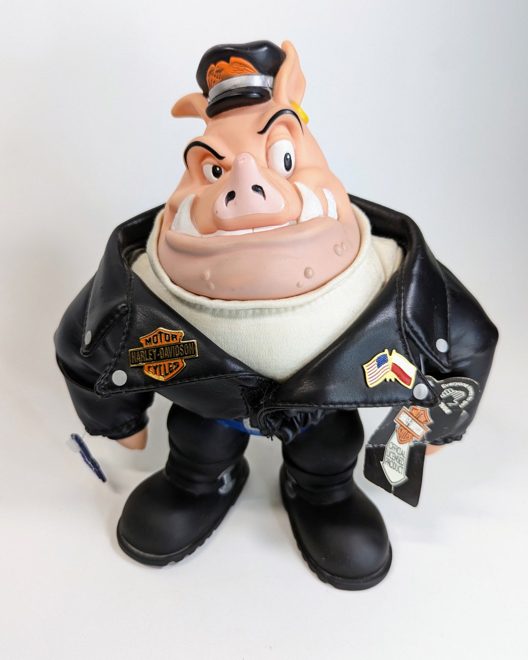 Harley Davidson Bike Hog Plush Vintage Applause Pig With - Etsy