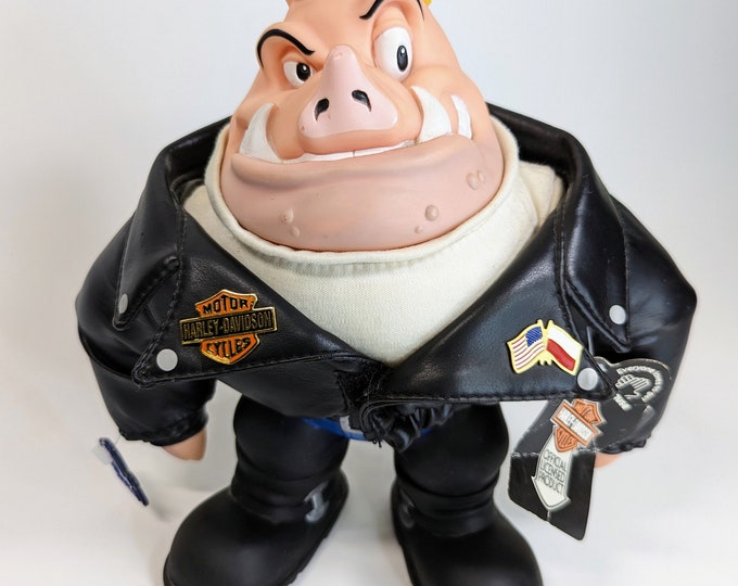 Harley Davidson Bike Hog Plush Vintage Applause Pig With Original Tags ...
