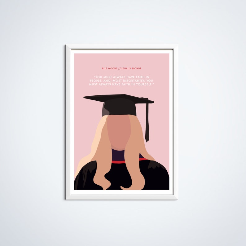 Legally Blonde Graduation Quote Poster have Faith in - Etsy Canada