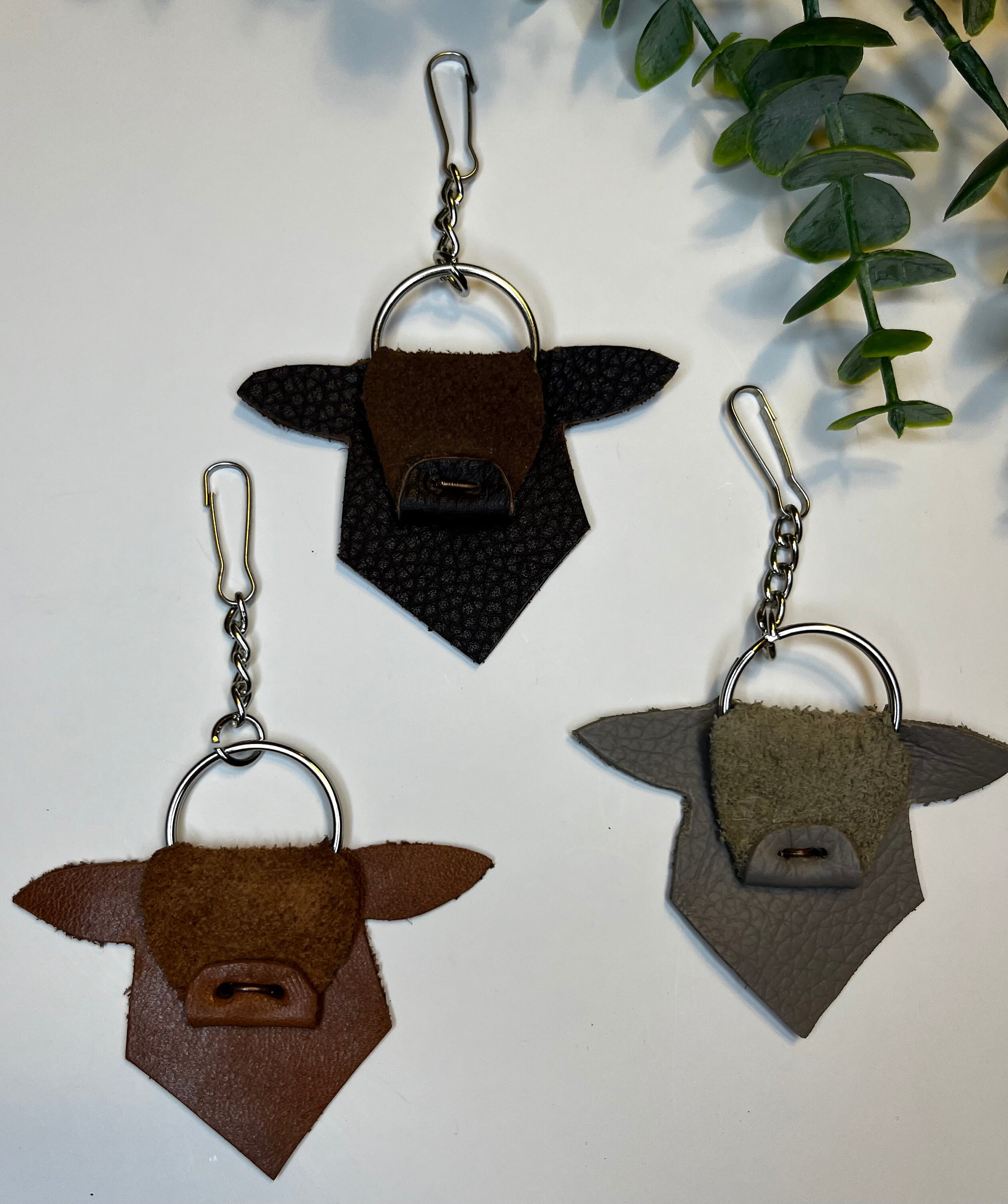 Handmade Highland Cow Bull Cattle Keychain Keyring Charm - Etsy