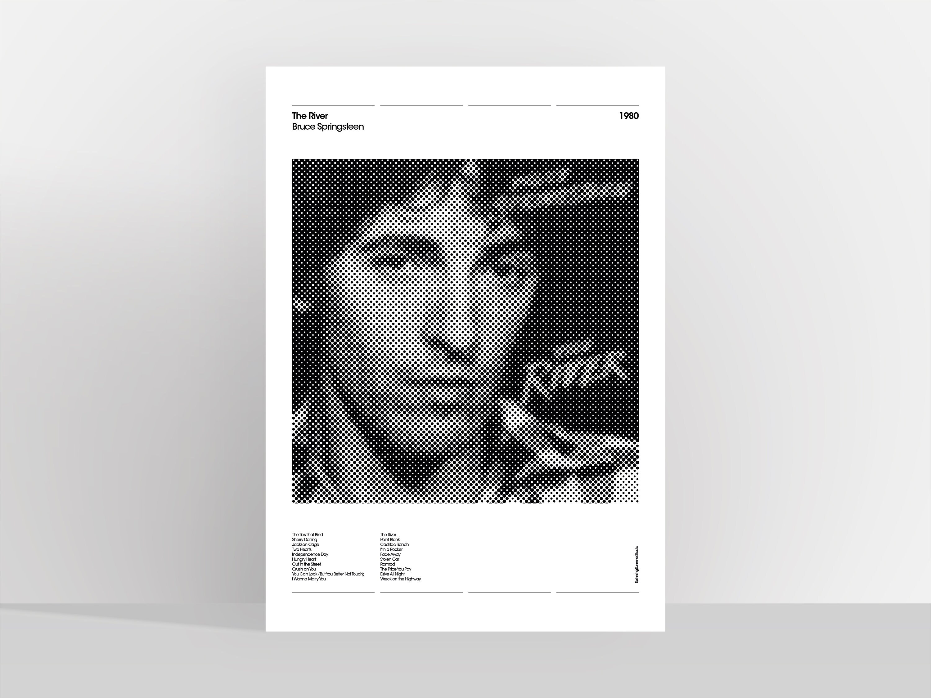 Bruce Springsteen Poster - The River Album Artwork Print Poster sold by ...