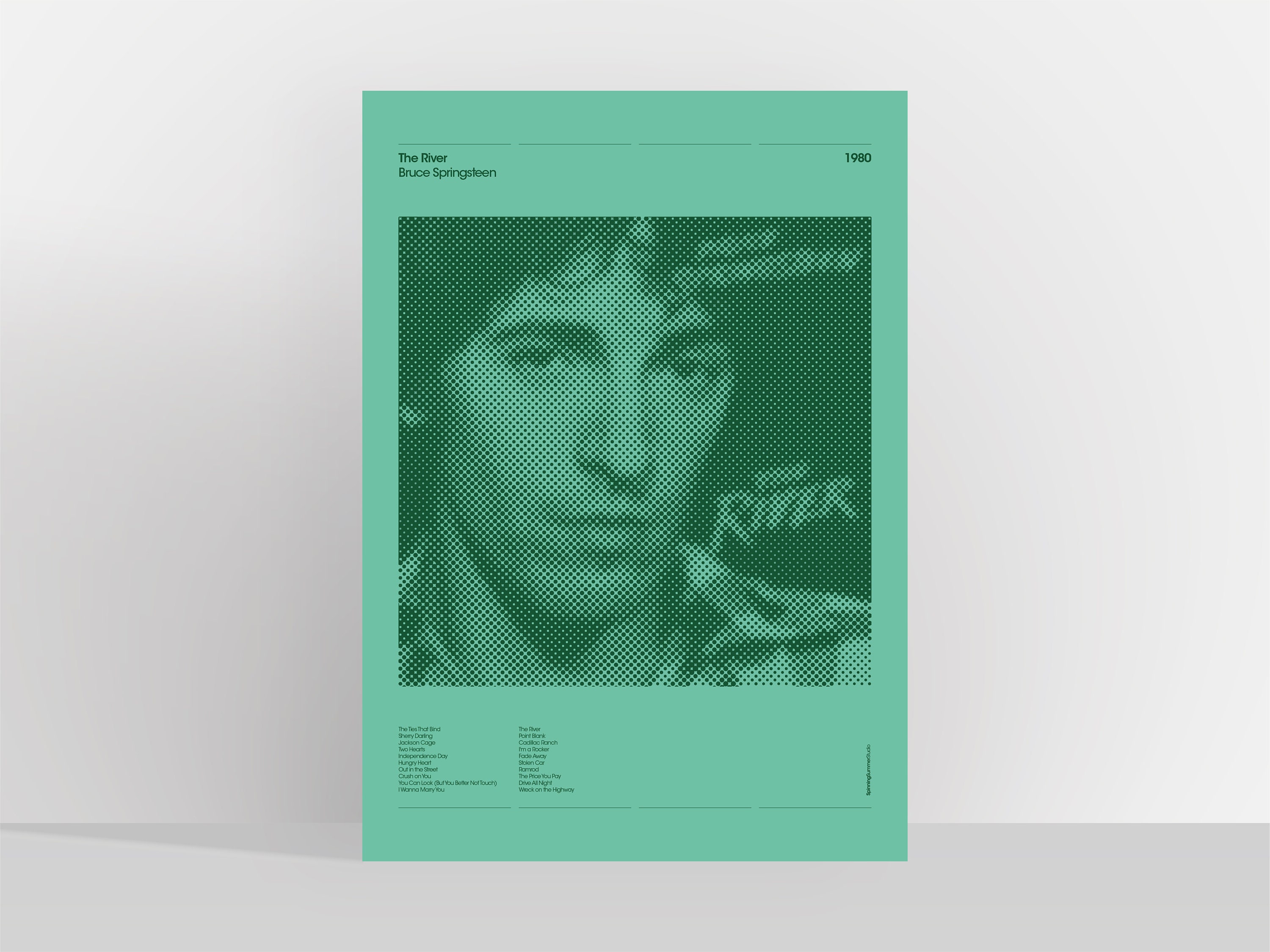 Bruce Springsteen Poster - The River Album Artwork Print Poster sold by ...