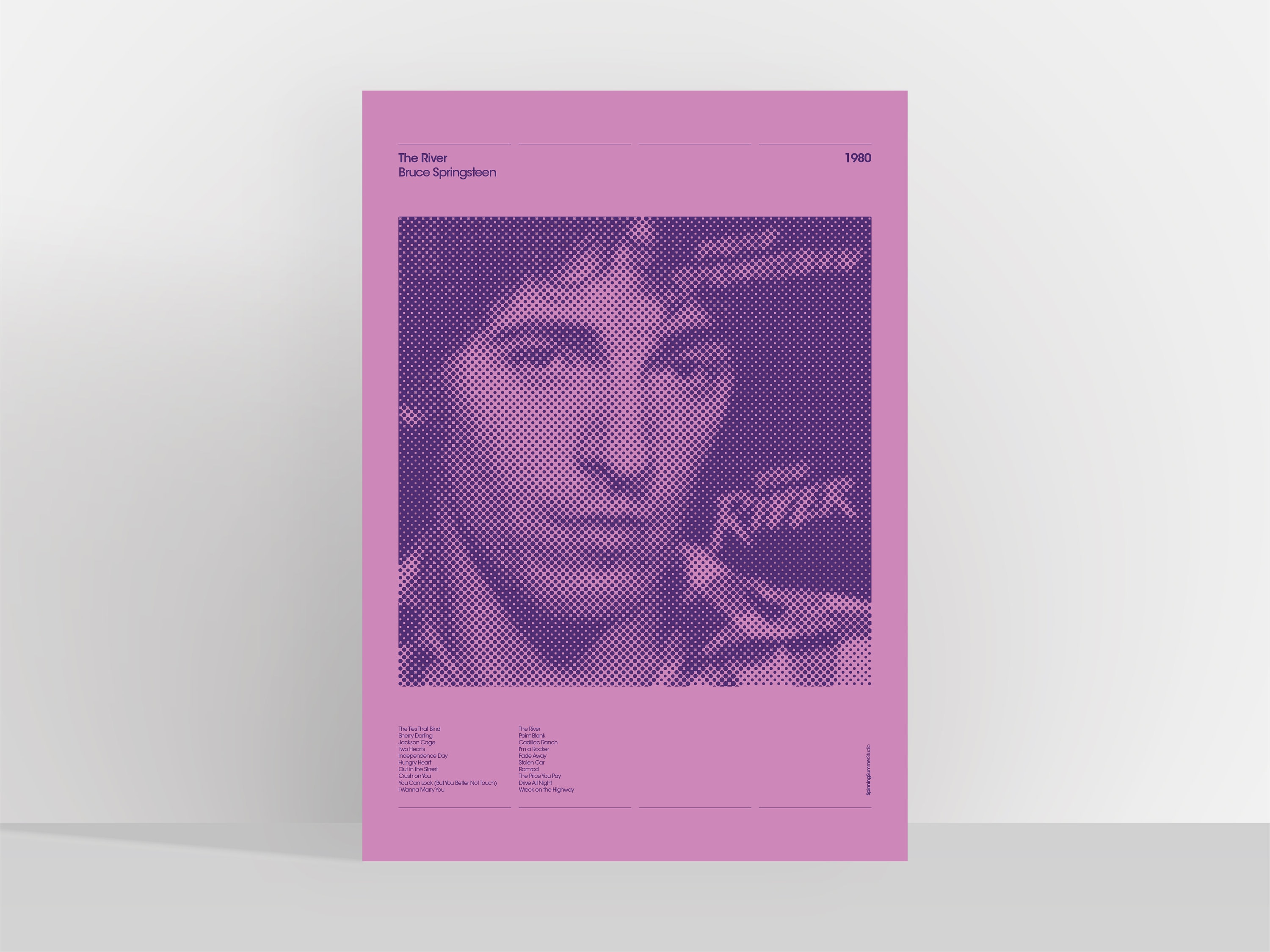 Bruce Springsteen Poster - The River Album Artwork Print Poster