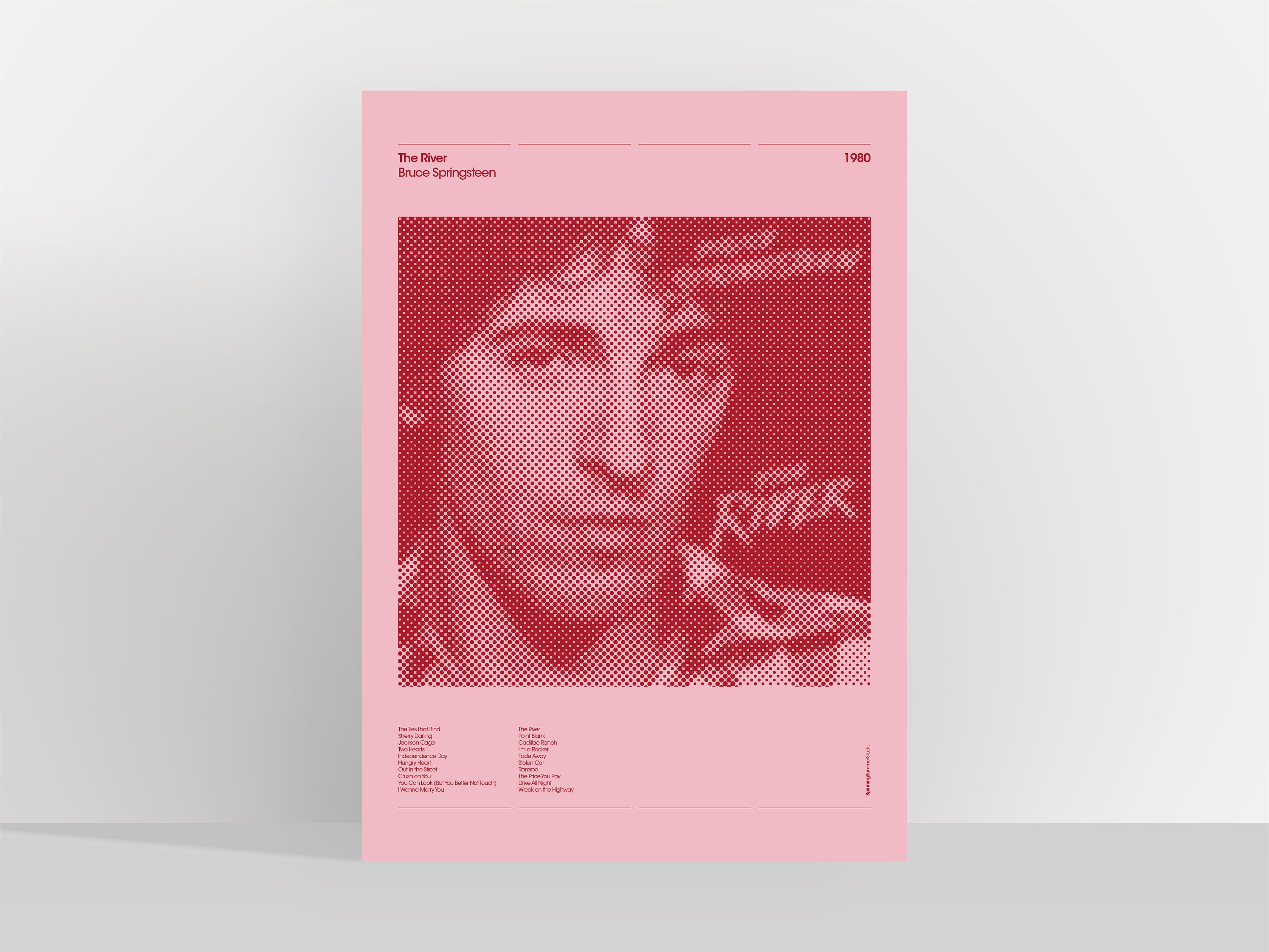 Bruce Springsteen Poster - The River Album Artwork Print Poster sold by ...