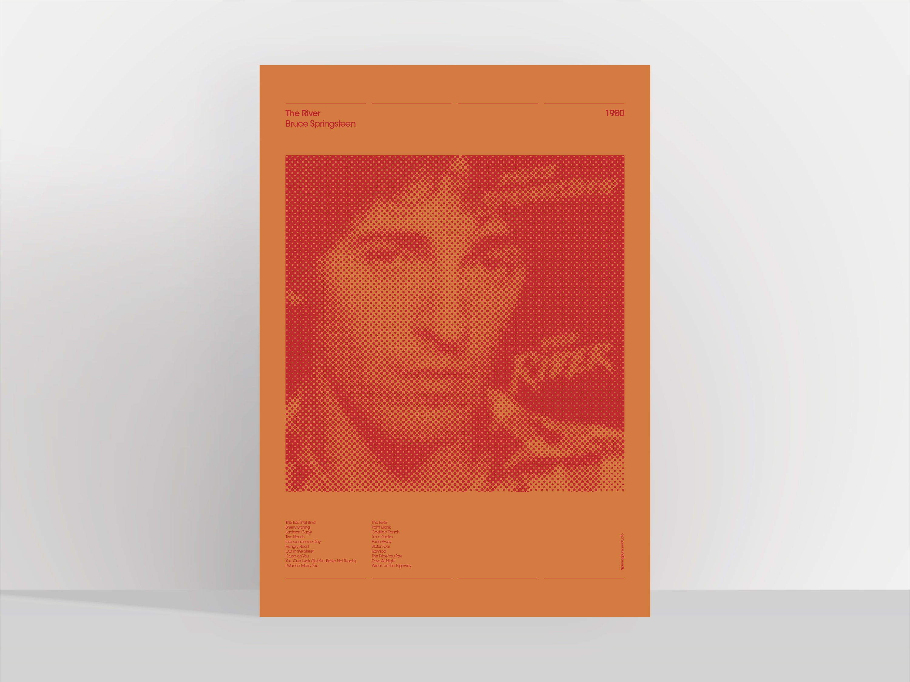 Bruce Springsteen Poster - The River Album Artwork Print Poster sold by ...