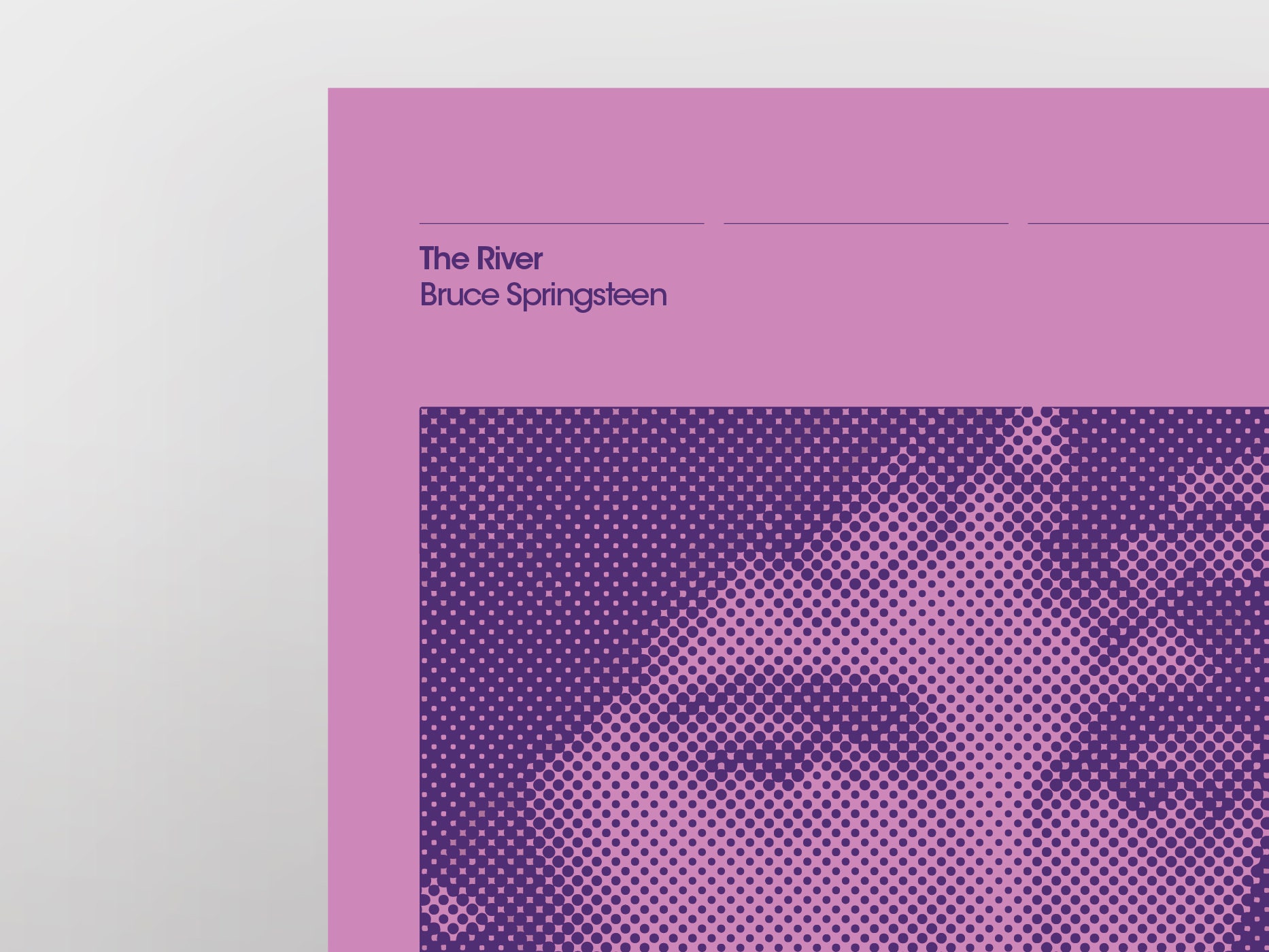 Bruce Springsteen Poster - The River Album Artwork Print Poster sold by ...