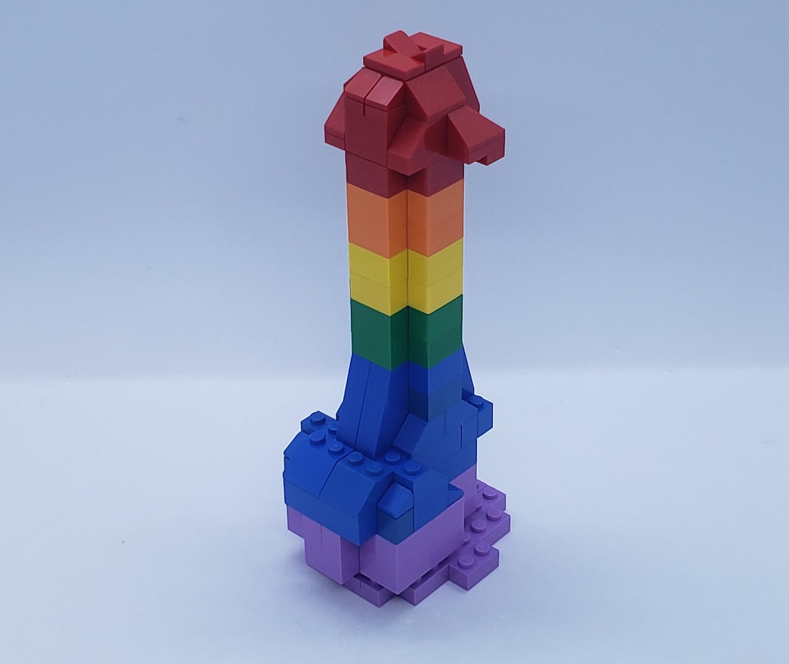 LEGO 7 Inch Rainbow LGBTQ Dildo | Etsy