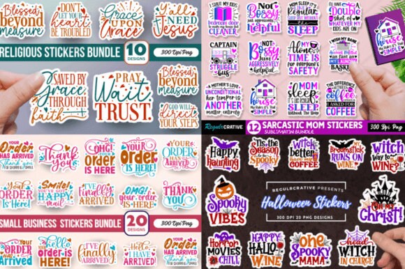 Sarcastic Stickers Png Bundle, Funny Printable Stickers Png, Cricut ...