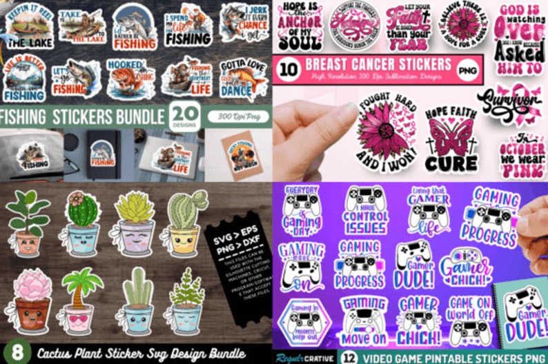 Sarcastic Stickers Png Bundle, Funny Printable Stickers Png, Cricut ...