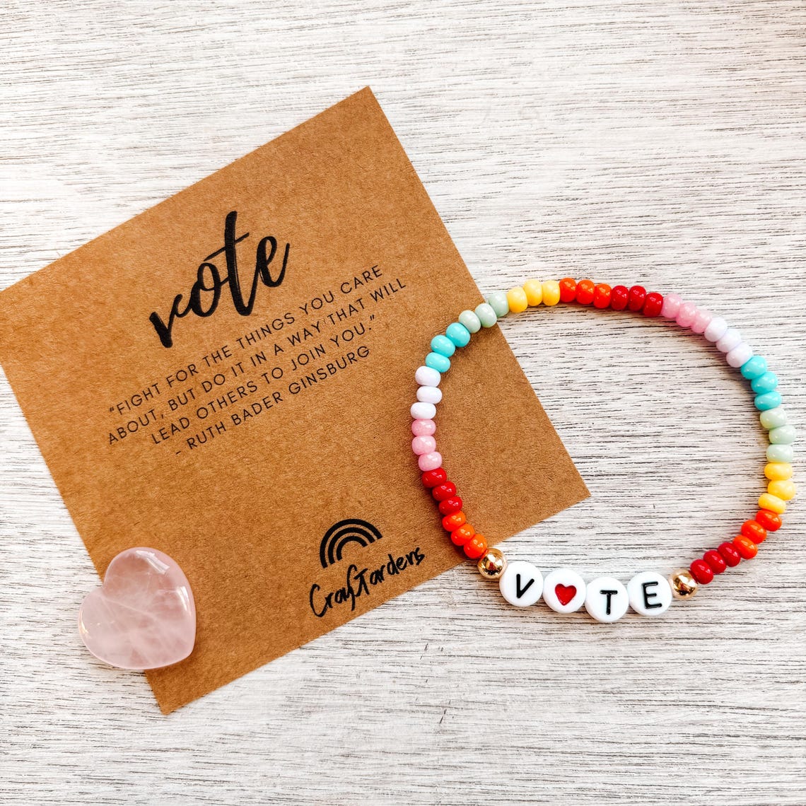 Vote Beaded Bracelet, Vote Bracelet, Suffragette Bracelet, 19th ...