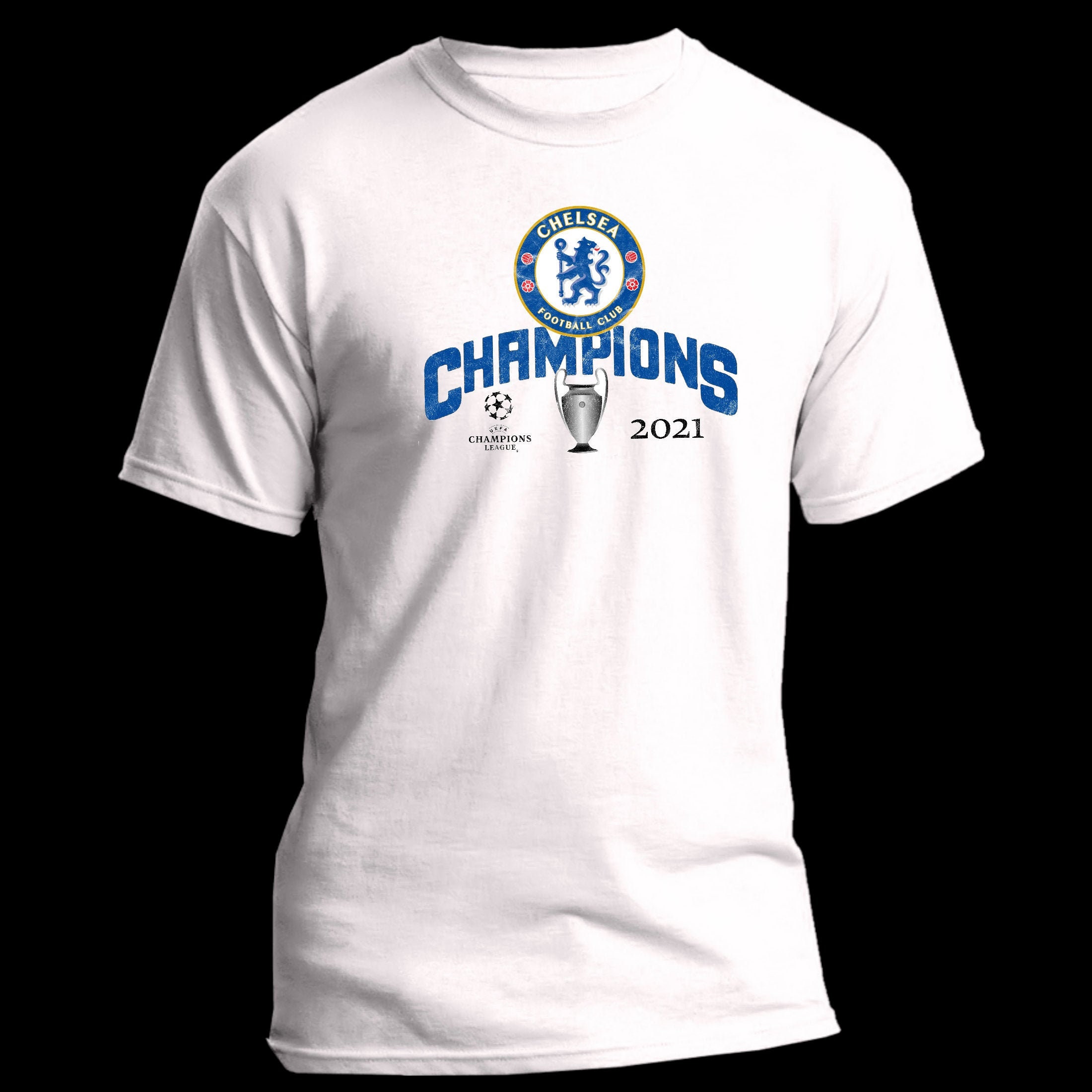 Chelsea FC Tshirt Champions Winners 2021 London is Blue, UEFA, Stamford ...