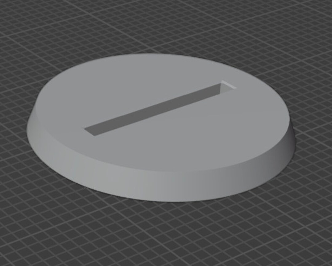 Round Slotted Slotta Wargaming Bases 25mm, 32mm, 40mm - 3D Printed - Etsy