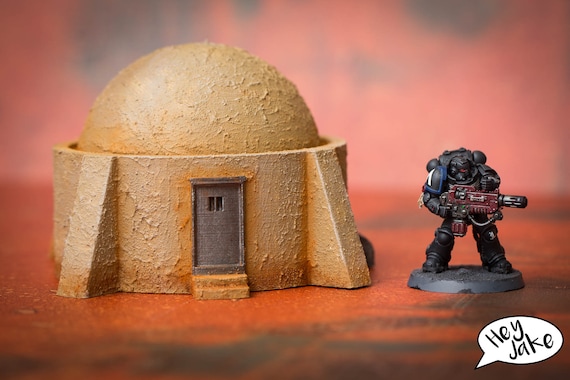 Wargaming Desert Terrain: Single Hab Dome Warhammer 40K - Etsy