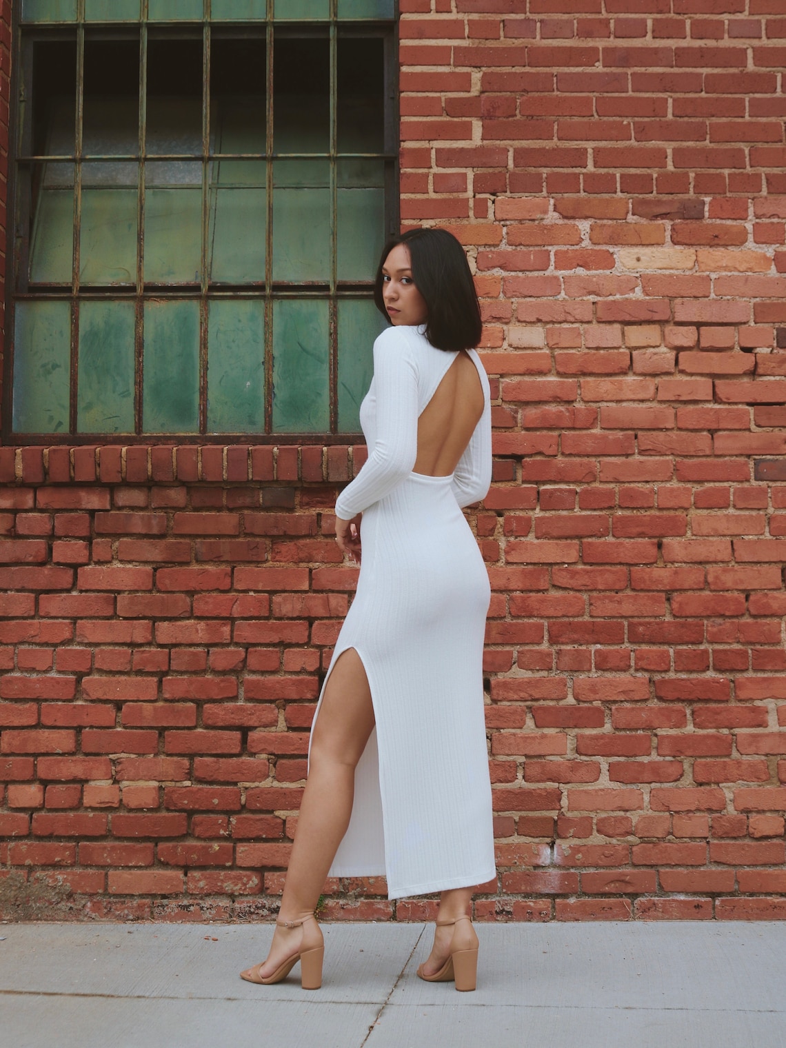 Open Back Midi Dress Digital PDF Sewing Pattern option for - Etsy