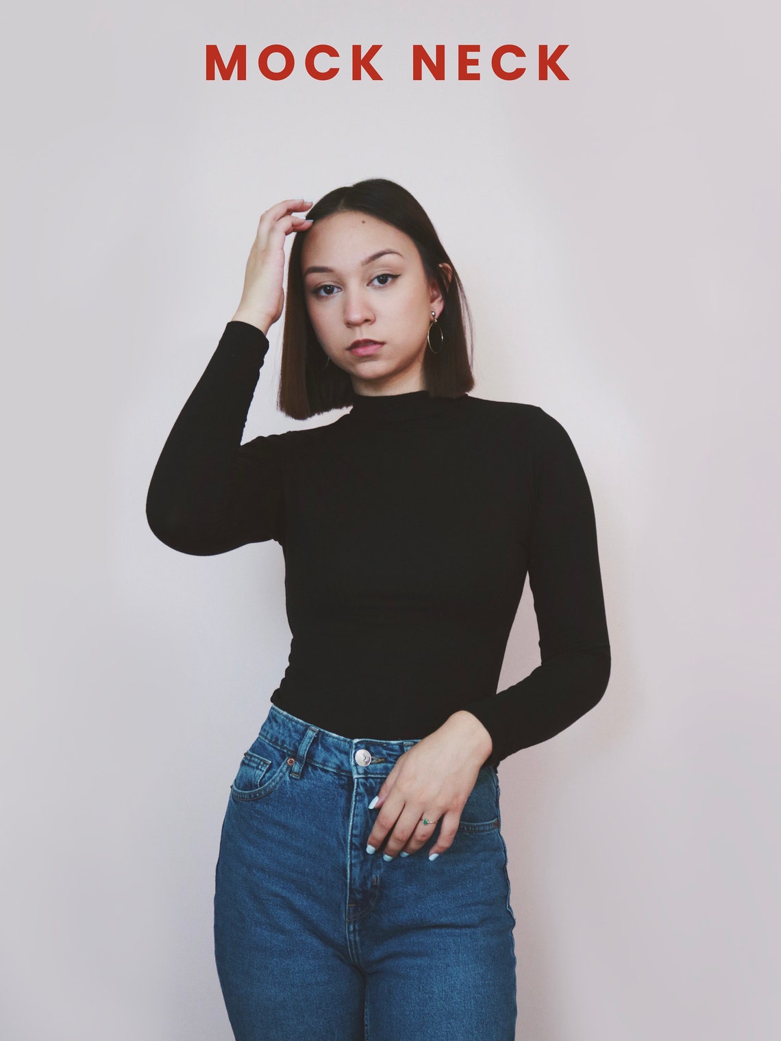 Turtleneck & Mock Neck Top Digital PDF Sewing Pattern // US | Etsy