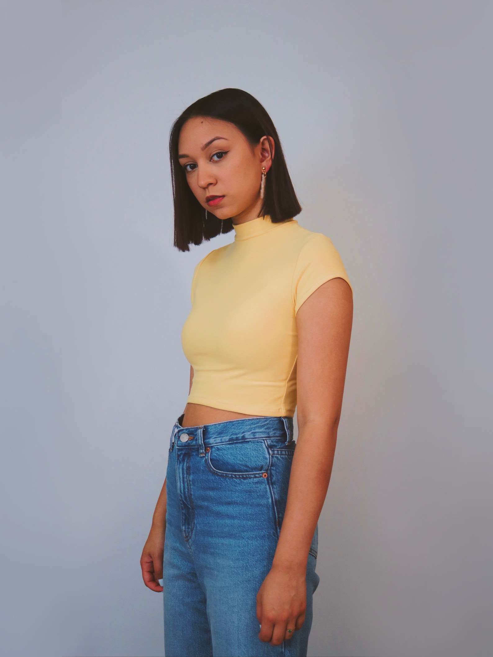 Cap Sleeve Mock Neck Top Digital PDF Sewing Pattern // US Size - Etsy ...