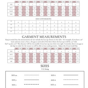 Corset Dress With Lace-up Sides Digital PDF Sewing Pattern // US Size ...