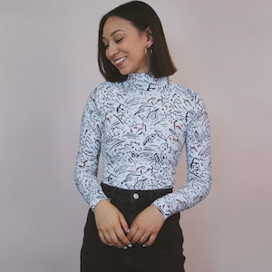 Turtleneck & Mock Neck Top Digital PDF Sewing Pattern // US Size XS-L ...
