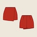 Skort Digital PDF Sewing Pattern // US Size 00-14 // Instant Download ...