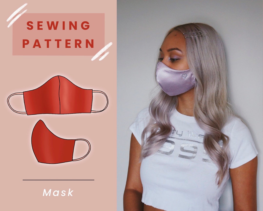 MASK PATTERN // 6 SIZES + Detailed Instructions & Final Measurements ...