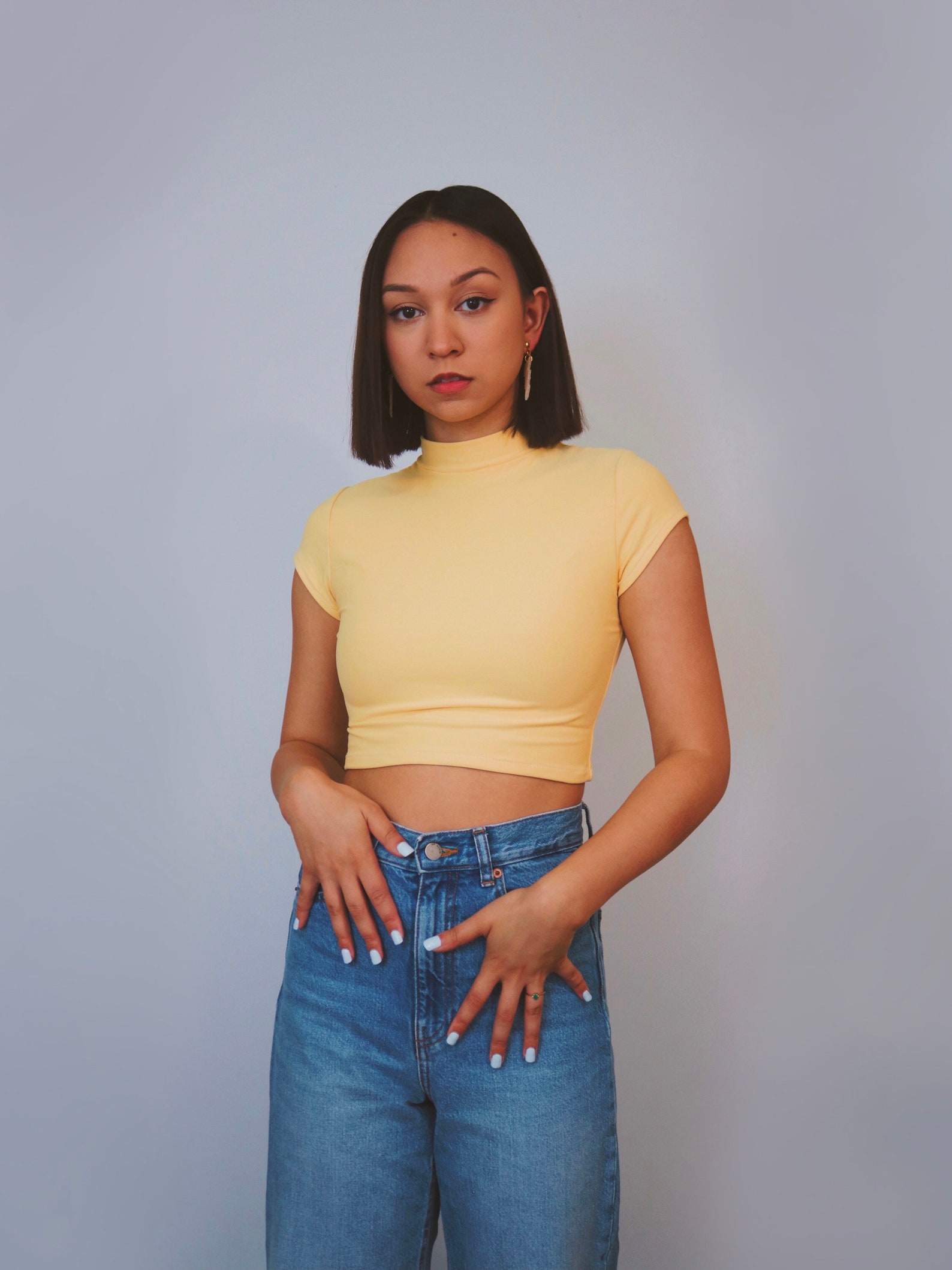 Cap Sleeve Mock Neck Top Digital PDF Sewing Pattern // US Size | Etsy ...