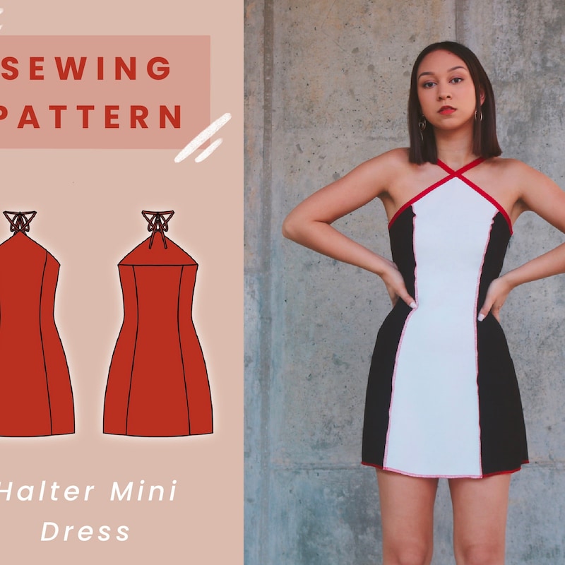 Halter Dress Pattern - Etsy