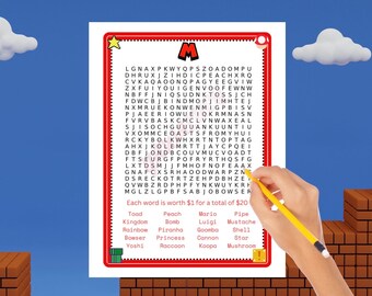 Zelda Inspired Low Budget Word Search Savings Challenge 8x11 - Etsy