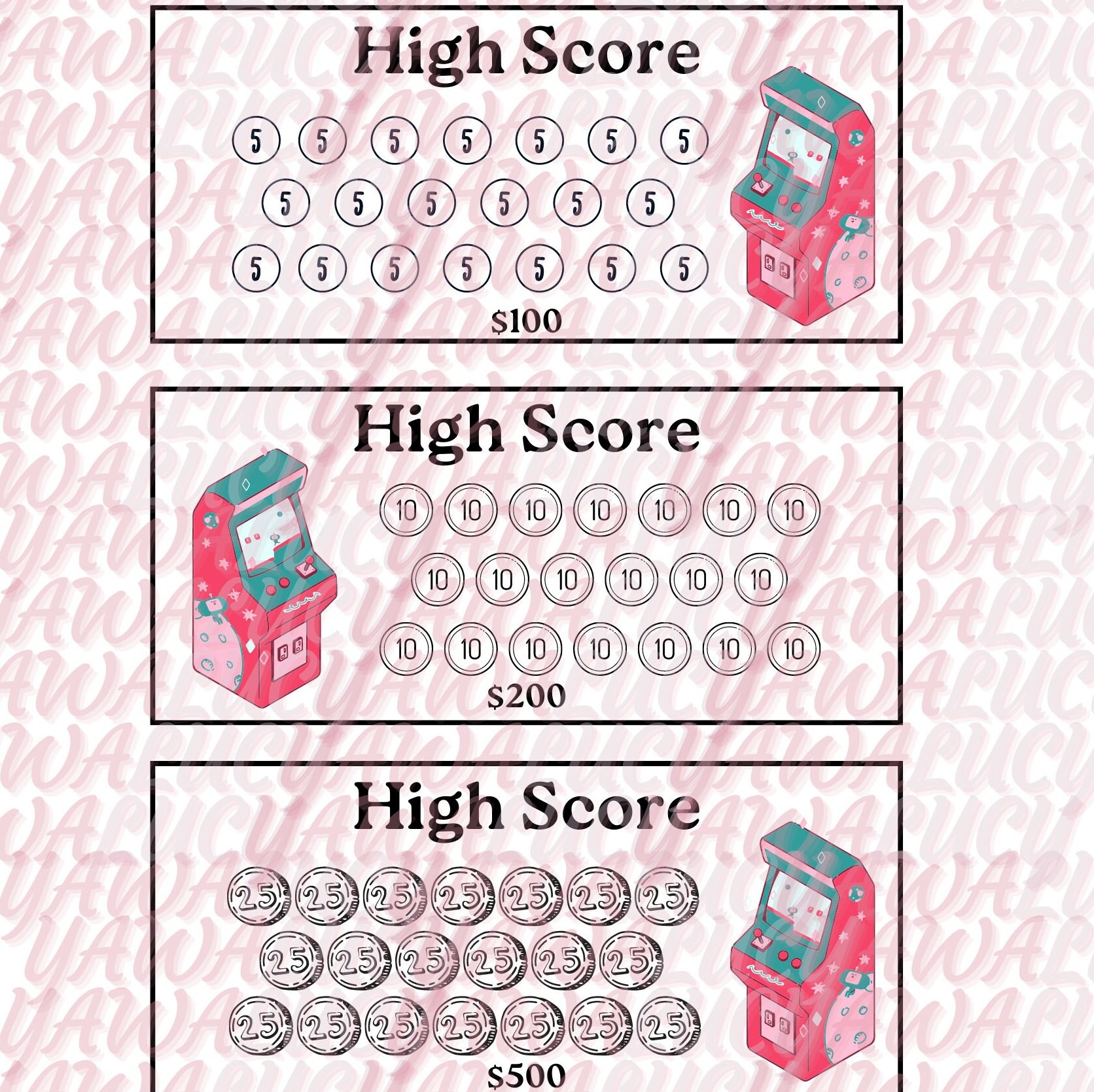 High Score Savings Challenge - Etsy