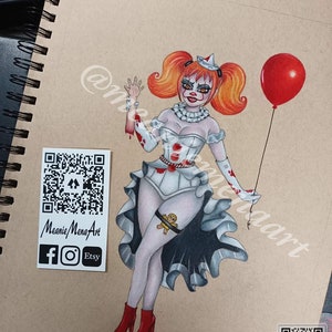 Lady Pennywise Print - Etsy