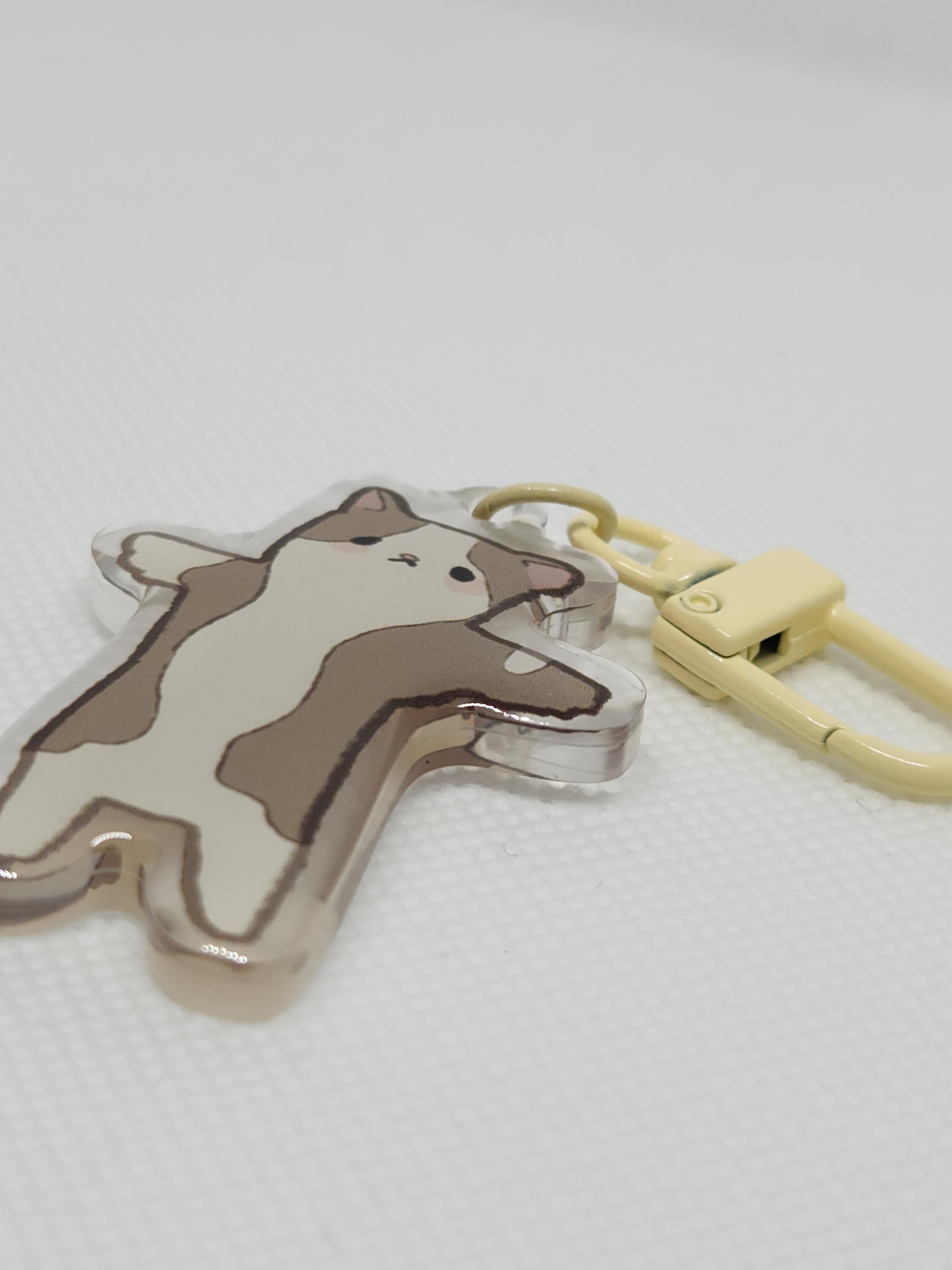 Happy Cat Meme Acrylic Keychains | Water Resistant Accessory for Bag ...
