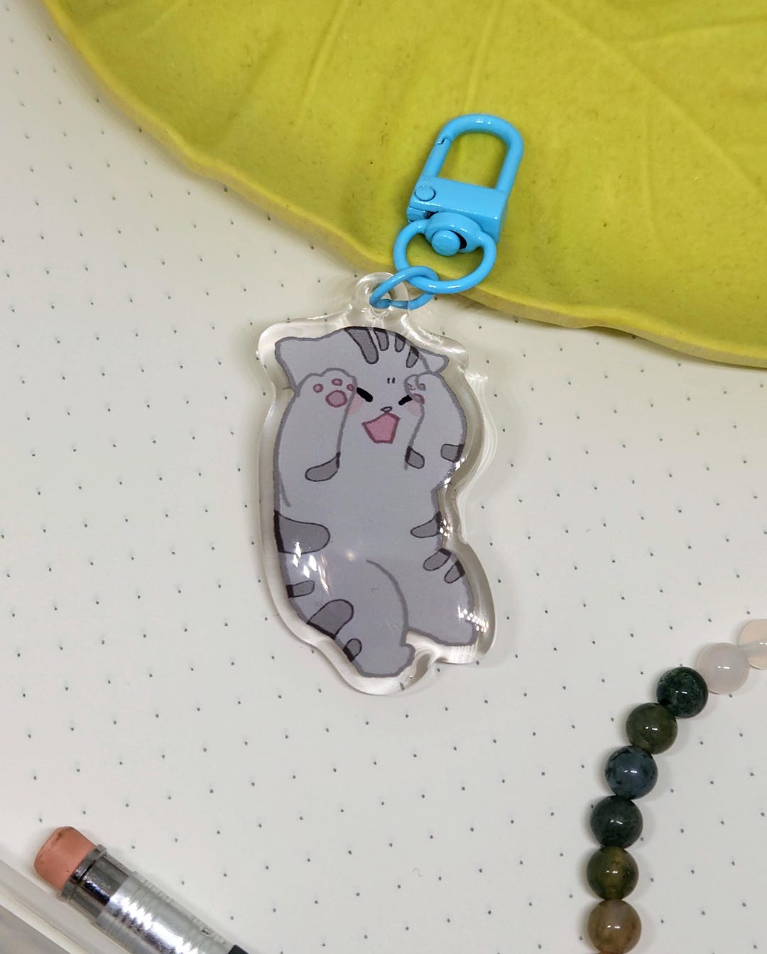 Crying Cat Meme Acrylic Keychains | Water Resistant Accessory for Bag ...