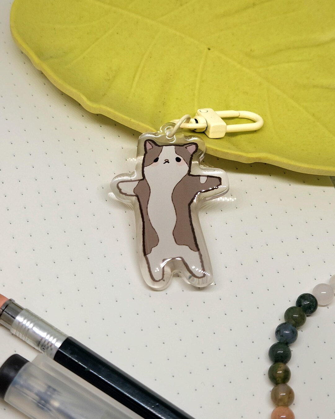 Happy Cat Meme Acrylic Keychains | Water Resistant Accessory for Bag ...