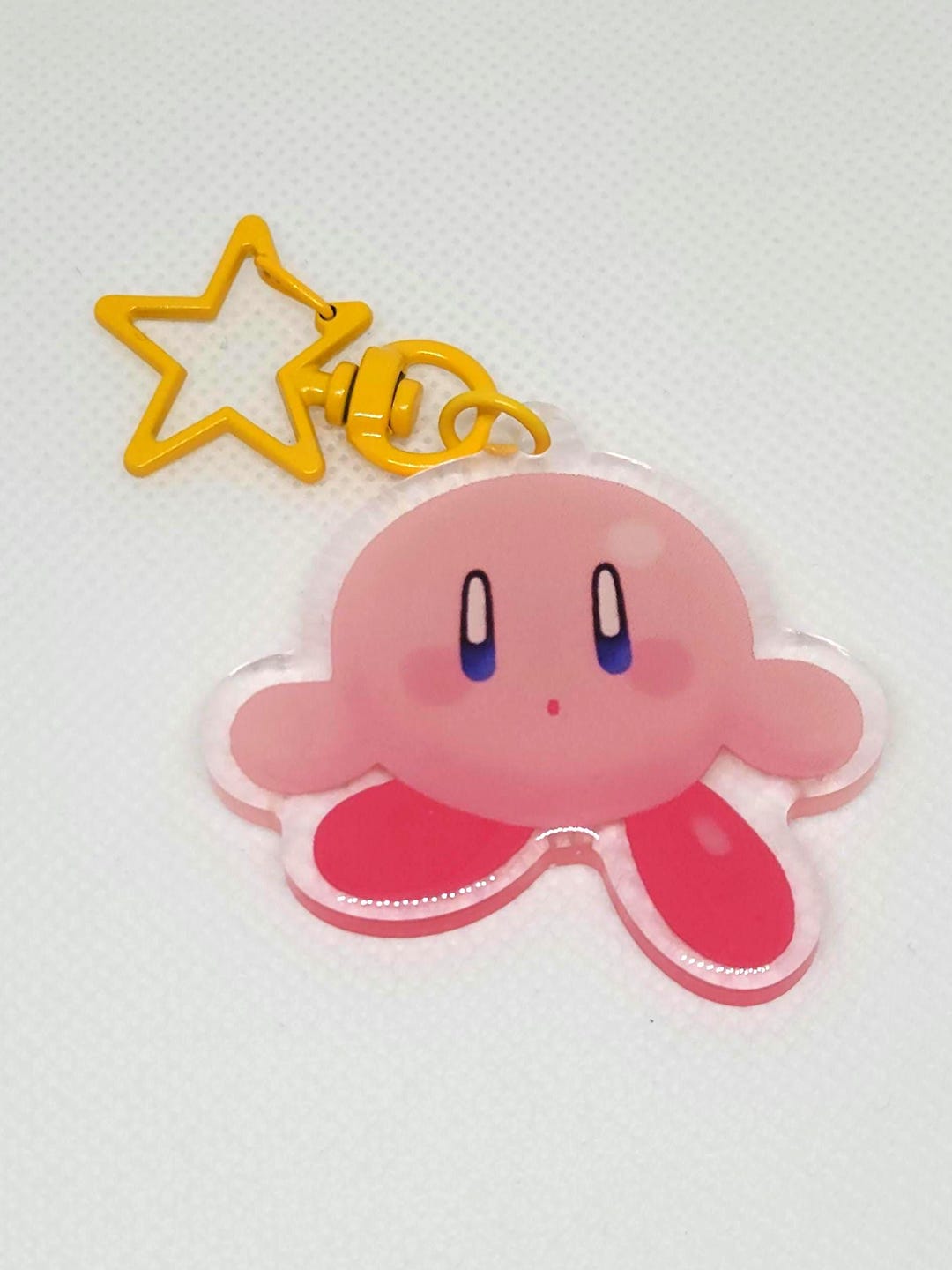 Kirby Acrylic Keychain: Original Fanart - Accessory for Bag, Lanyard ...