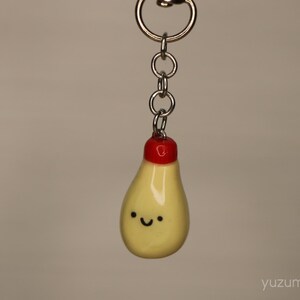 Kyupi Mayo Polymer Clay Keychain Food Stationary Bag, Tote Decoration ...