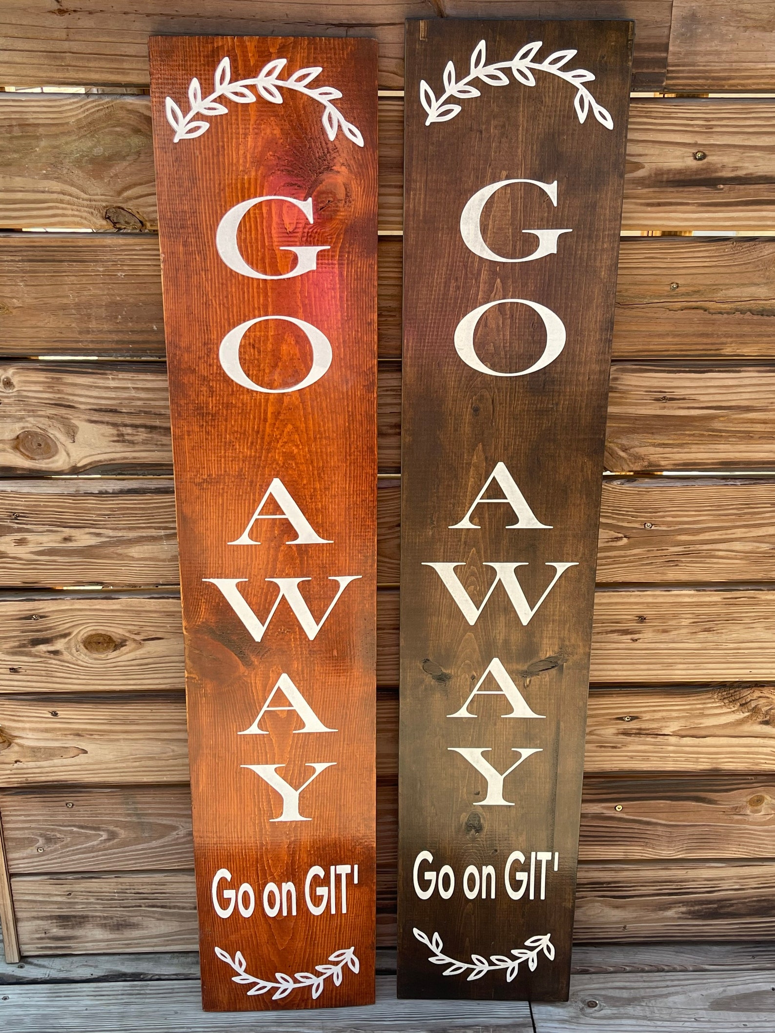Go Away Go on Git' Wood Sign 4ft Welcome Sign - Etsy
