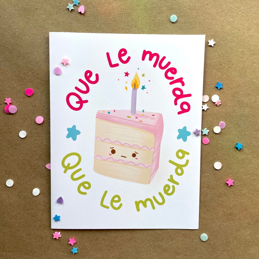 Feliz Cumpleaños Spanish Greeting Card Latinx Birthday Card Pastel ...