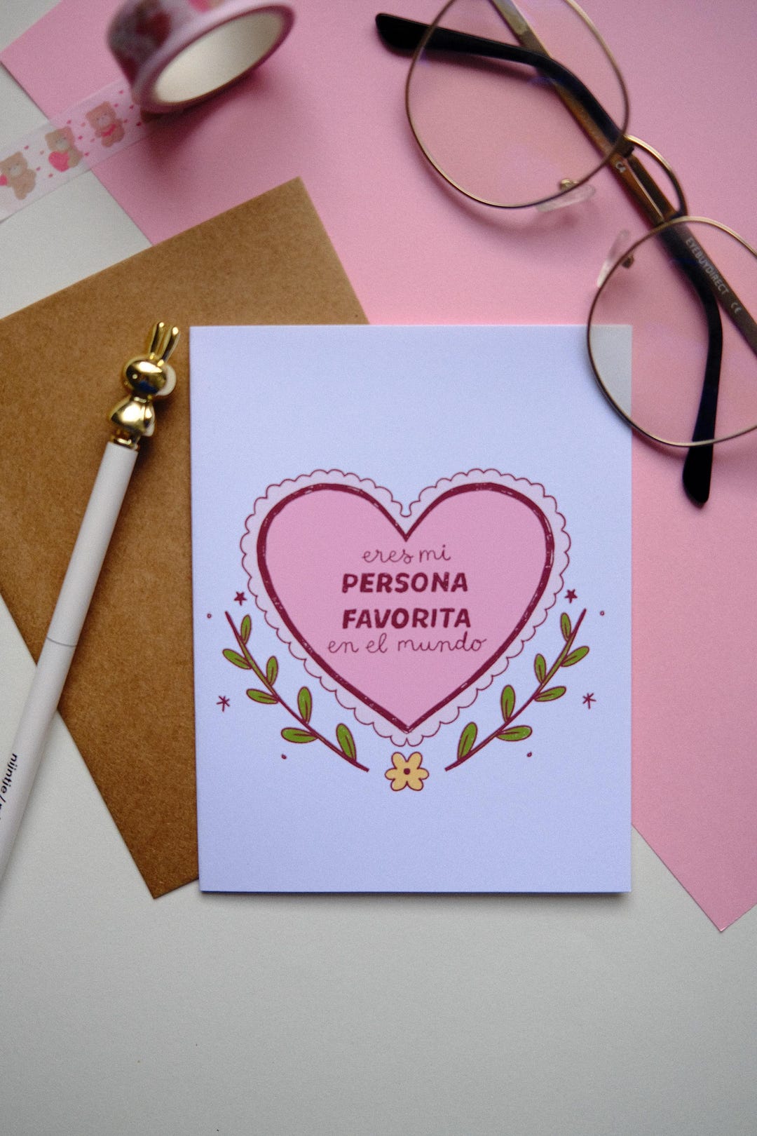 Eres Mi Persona Favorita Card: Spanish Greeting Card, Latina Artist - Etsy