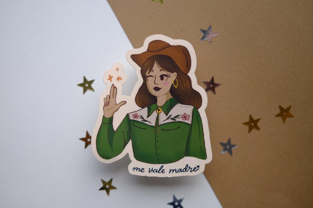 Me Vale! Vaquera Sticker Latina En Español - Etsy