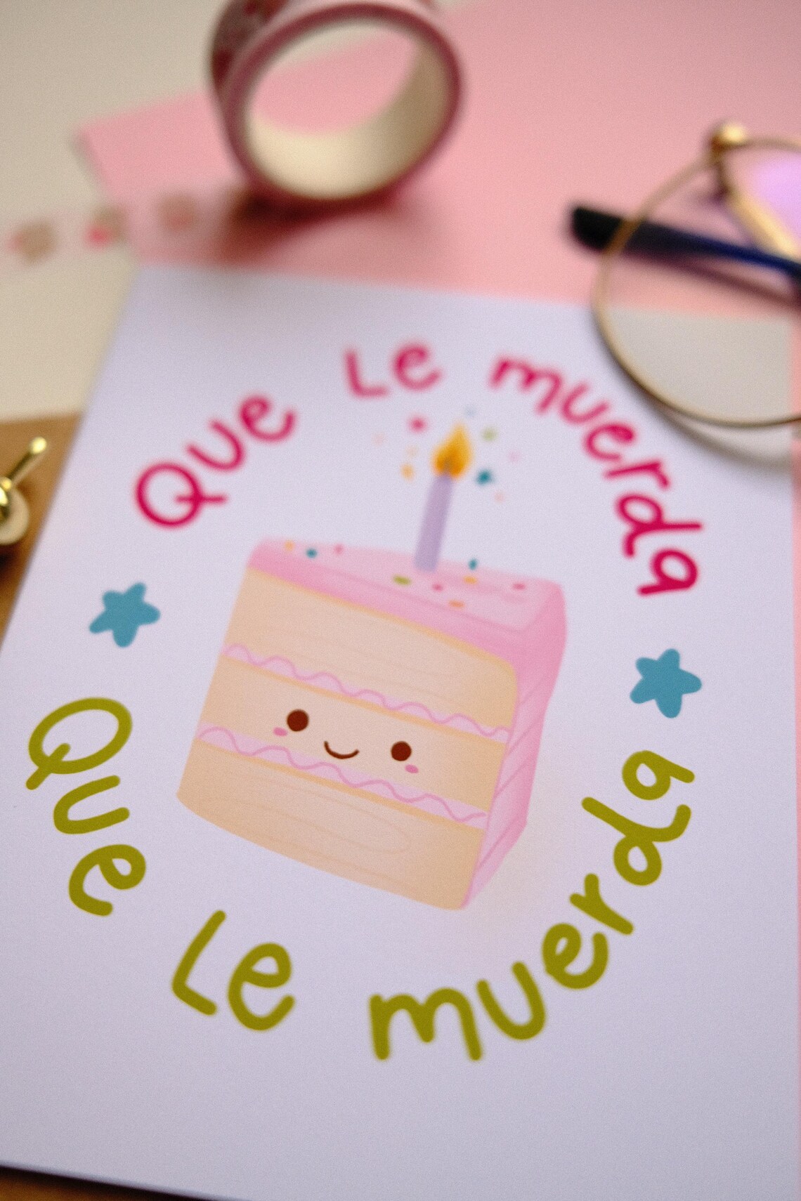 Feliz Cumpleaños Spanish Greeting Card | Latinx Birthday Card Pastel ...