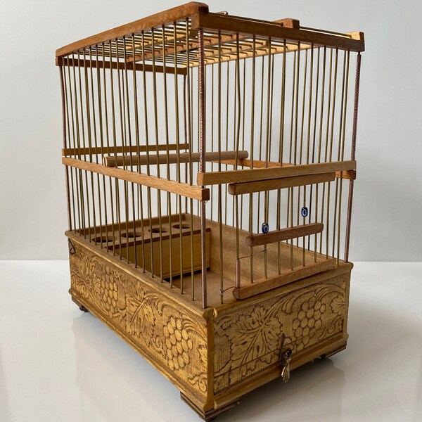 Wooden Bird Cage - Etsy