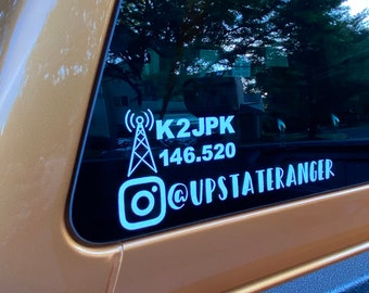 Ham Radio Callsign Decal - Etsy