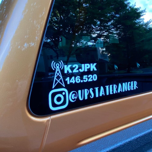 Custom Morse Code Ham Radio Callsign Car Vinyl Decal Sticker - Etsy