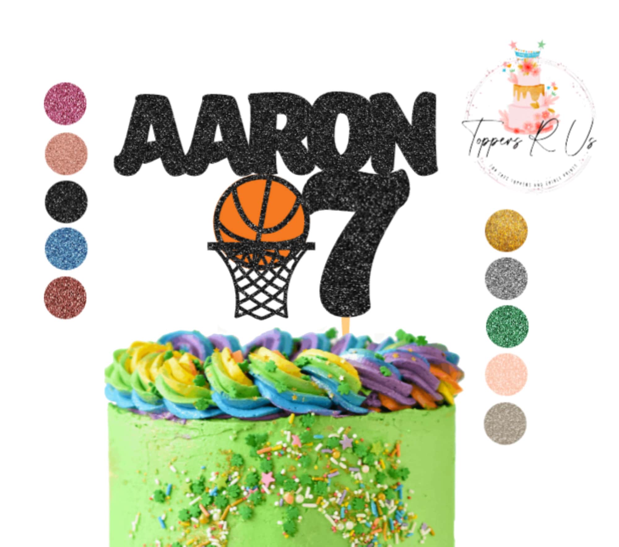 Topper de pastel de baloncesto Topper de pastel de deportes - Etsy México