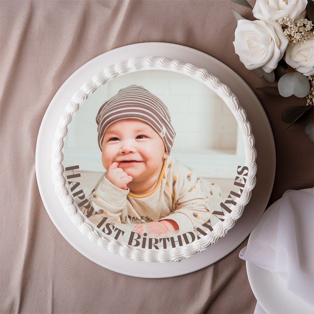 Custom Edible Print Cake Topper, Your Own Photo, Birthday, Wedding ...