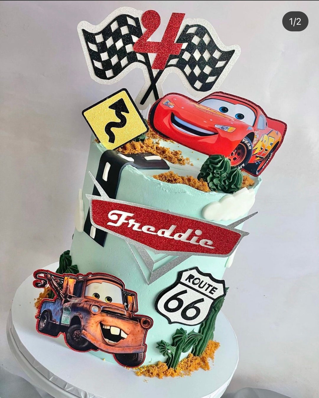 Personalised Cars Cake Topper Set, Cars Party Decor. - Etsy UK